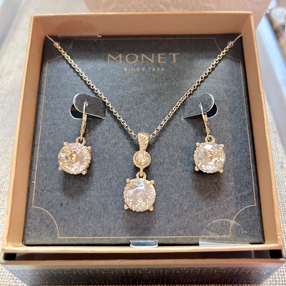 Monet | Jewelry | Monet Necklace Earrings Boxed Set Nwt | Poshmark